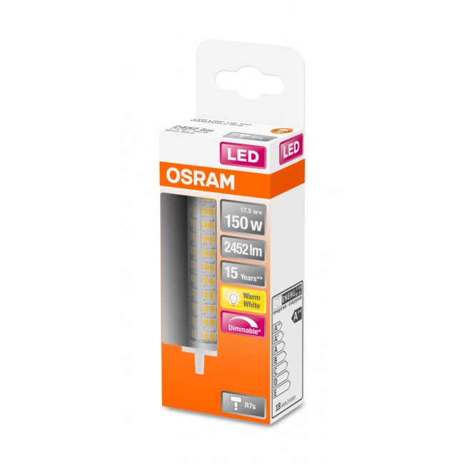 Ampoule LED OSRAM R7S 118 mm 17.5W 1521LM Dimmable • IluminaShop France